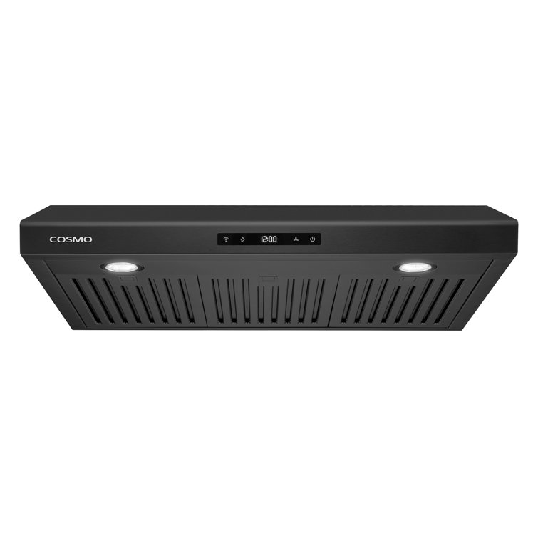 Cosmo 30 in. Haven Collection Ducted Under Cabinet Range Hood, Touch Controls, LED Lights ...